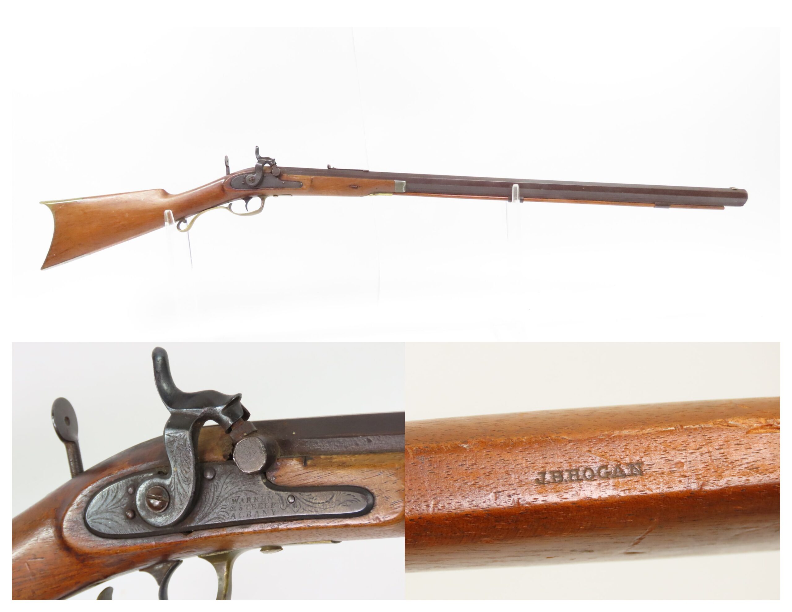 Mid-1800s Antique W.J. & R.H. SCOTT Half Stock Percussion HOMESTEAD ...