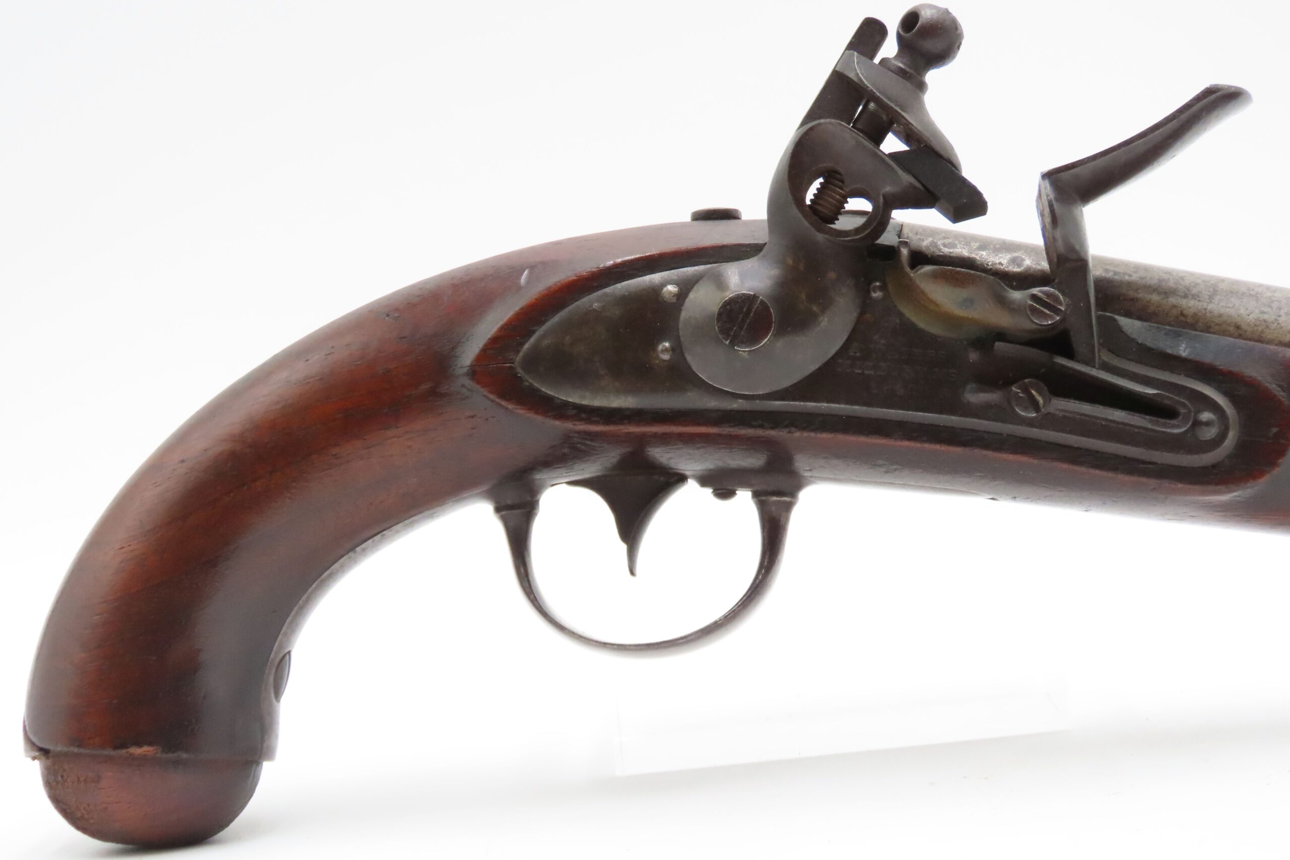 Antique ASA WATERS U.S. M1836 .54 Smoothbore FLINTLOCK Pistol w ...
