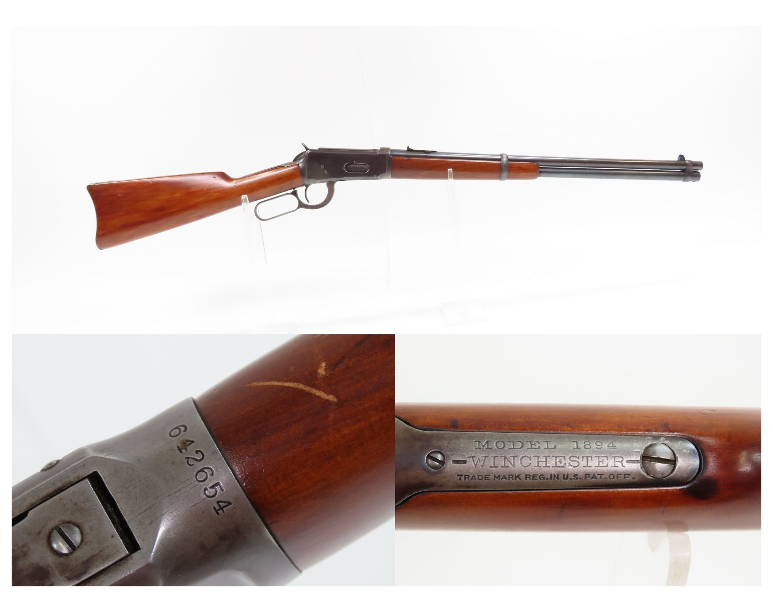 1913 mfg. WINCHESTER M1894 .30 WCF Lever Action SR Carbine C&R DEER ...