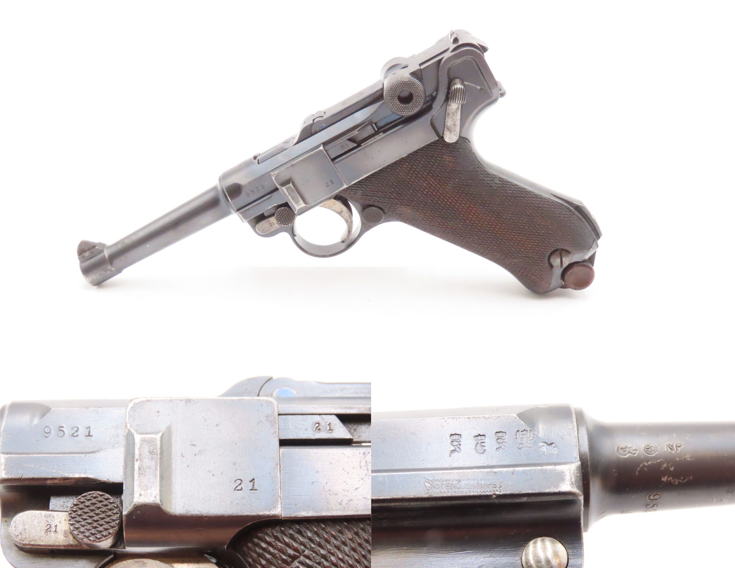 WORLD WAR I 1914 Dated DWM Imperial German LUGER P.08 MILITARY Pistol C ...