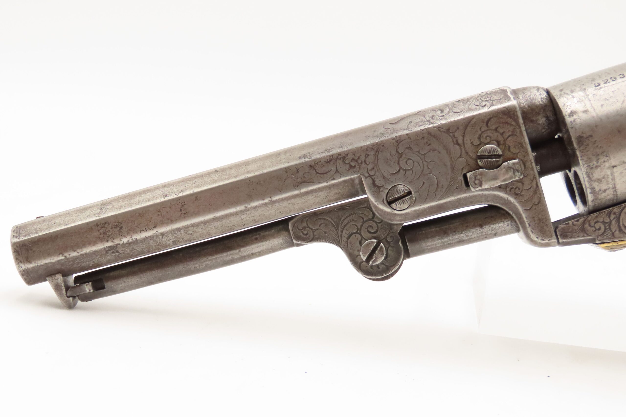 FACTORY ENGRAVED Antique Pre-CIVIL WAR COLT M1849 Perc. POCKET Revolver ...