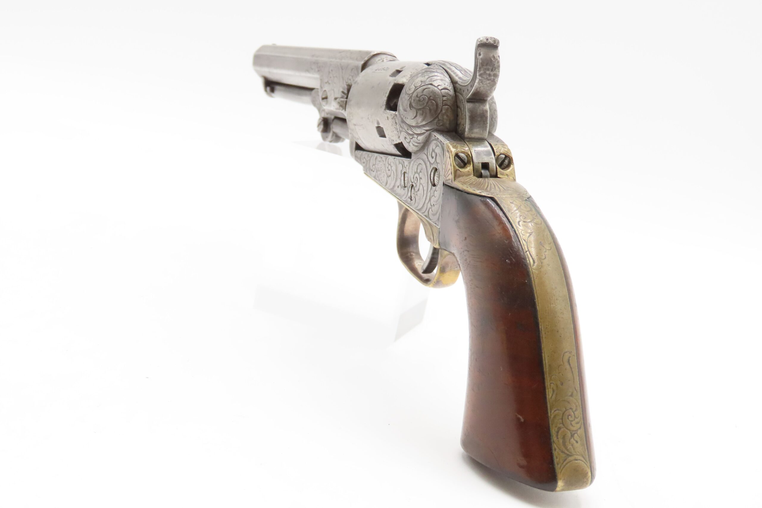 FACTORY ENGRAVED Antique Pre-CIVIL WAR COLT M1849 Perc. POCKET Revolver ...