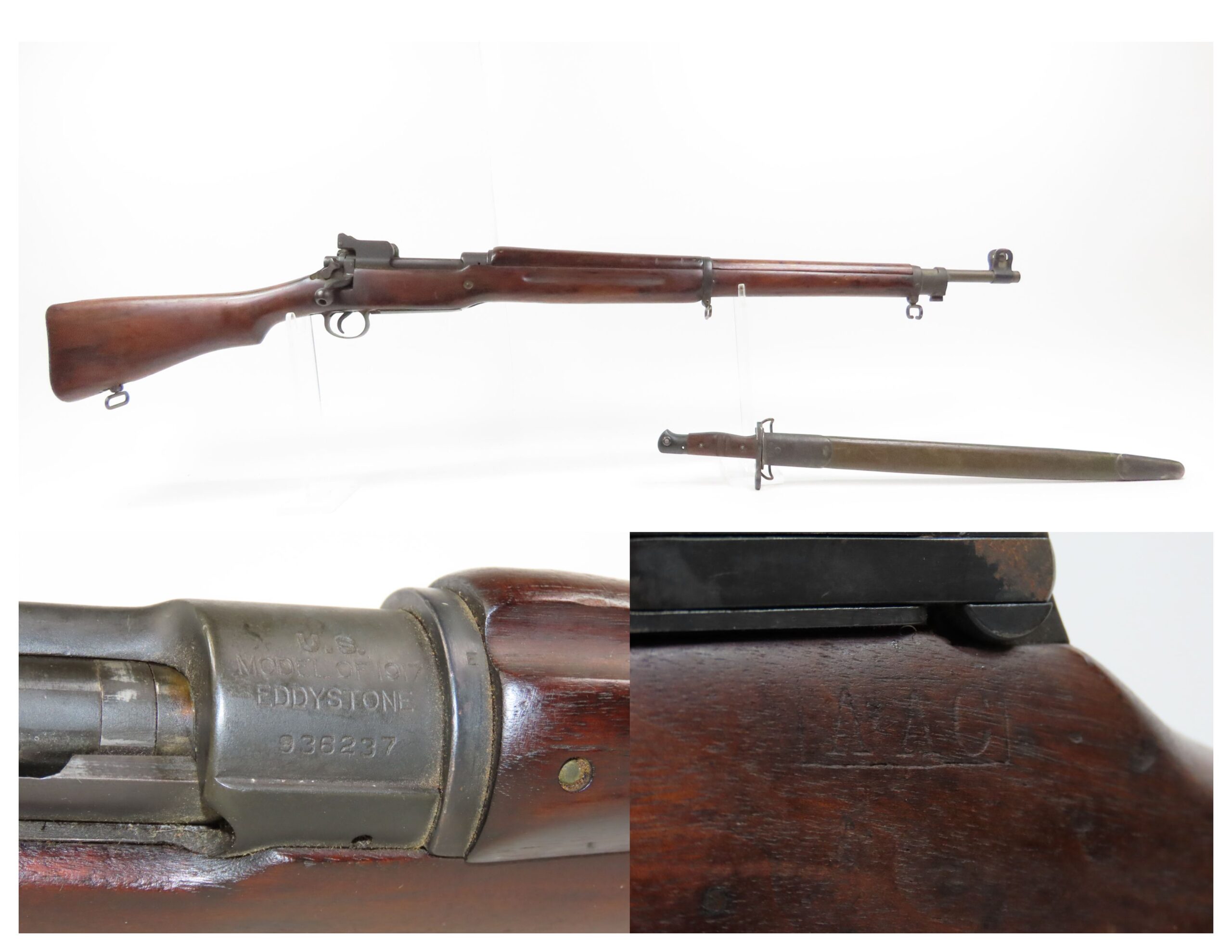 WORLD WAR I Era U.S. EDDYSTONE M1917 .30-06 Bolt Action C&R Rifle w ...