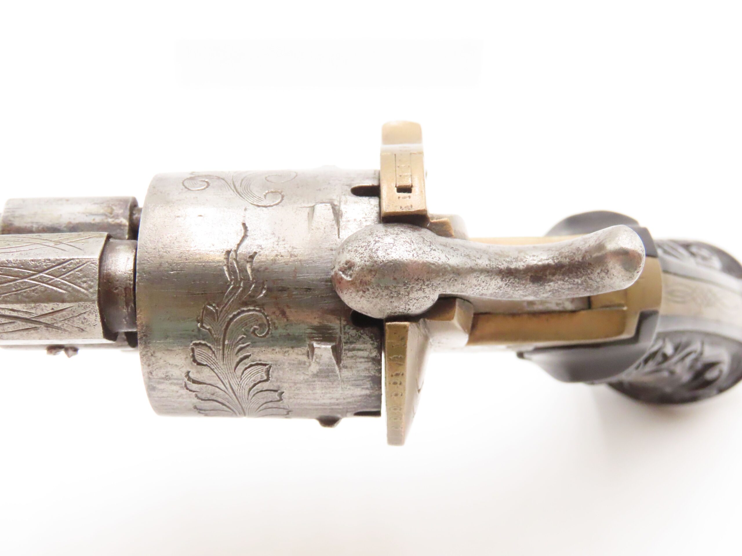 LEFAUCHEUX Style Antique BELGIAN Folding Trigger 7.65mm PINFIRE DA ...