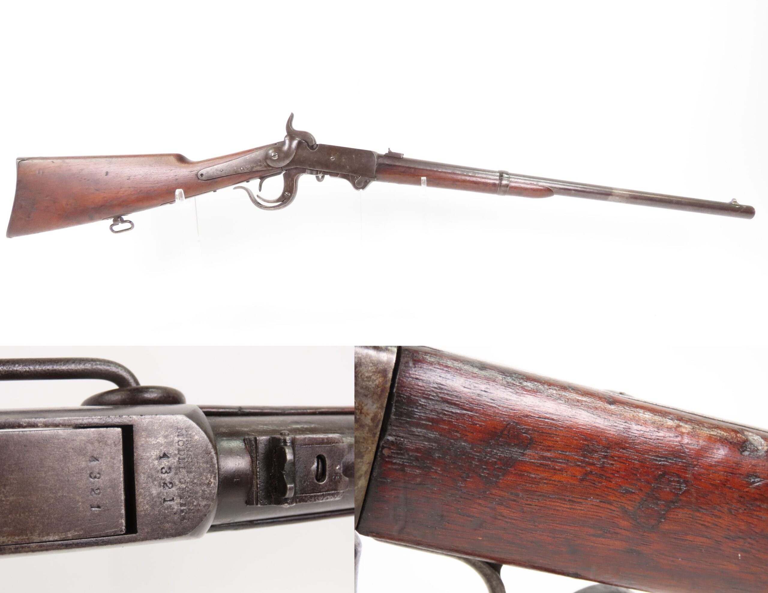 CIVIL WAR Antique US GEN AMBROSE BURNSIDE SADDLE RING CAVALRY CARBINE ...