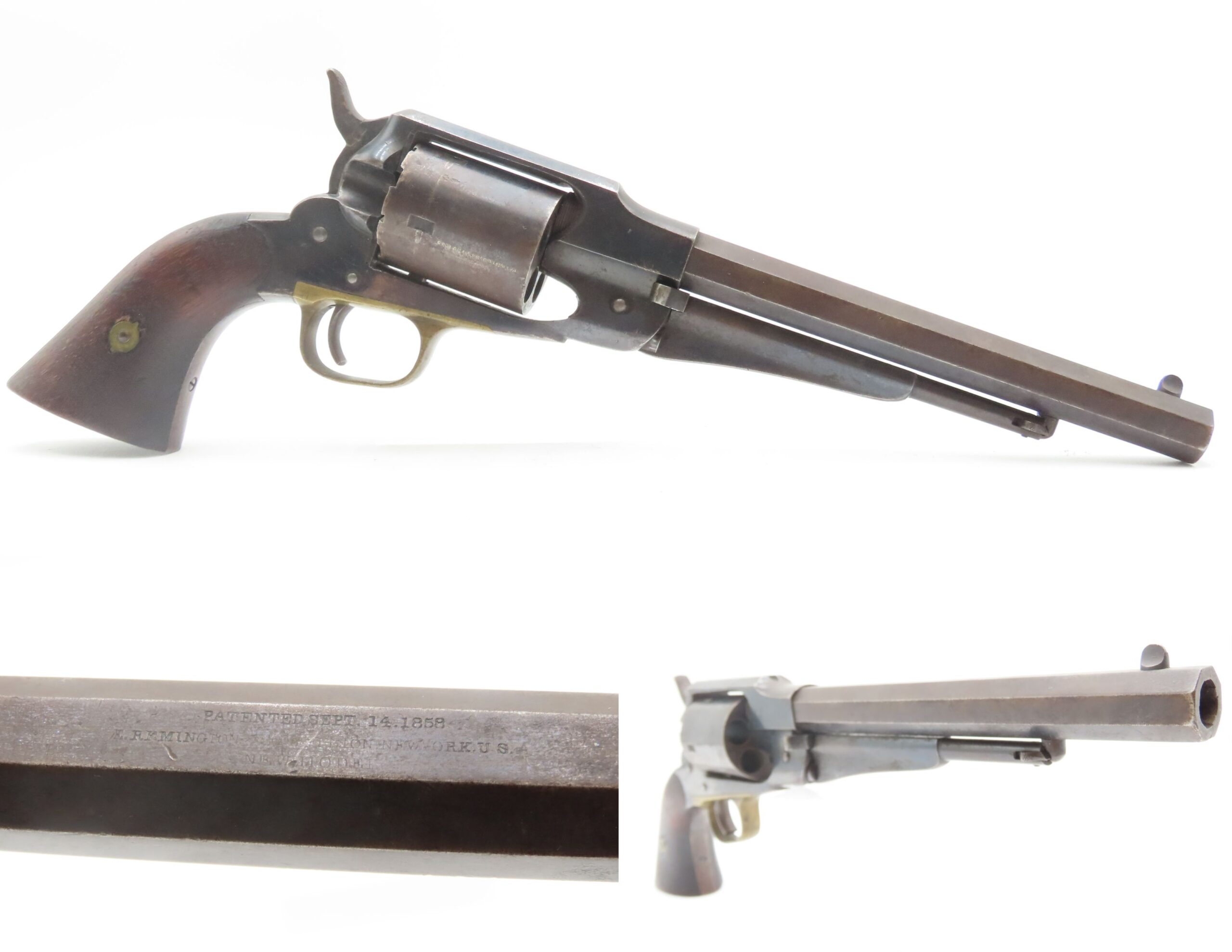 CIVIL WAR Antique U.S. REMINGTON Cartridge Conv. New Model ARMY w ...