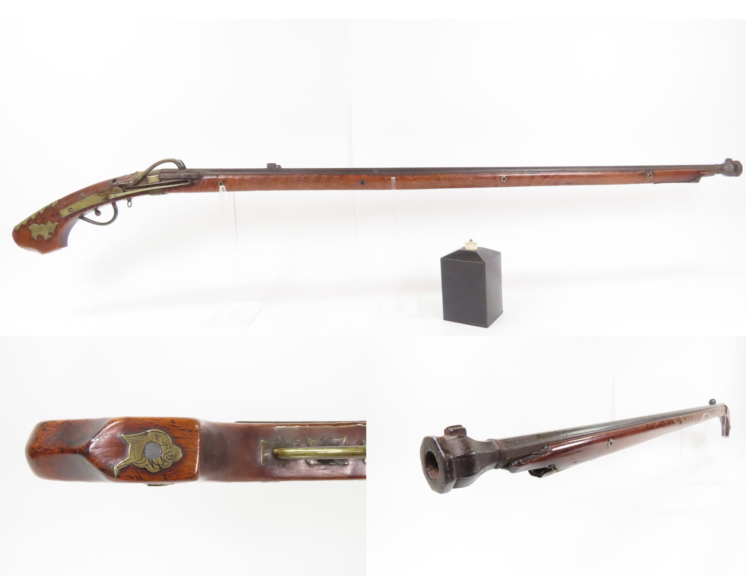 ENGRAVED & INLAID Antique JAPANESE MATCHLOCK “Tanegashima” ARQUEBUS ...