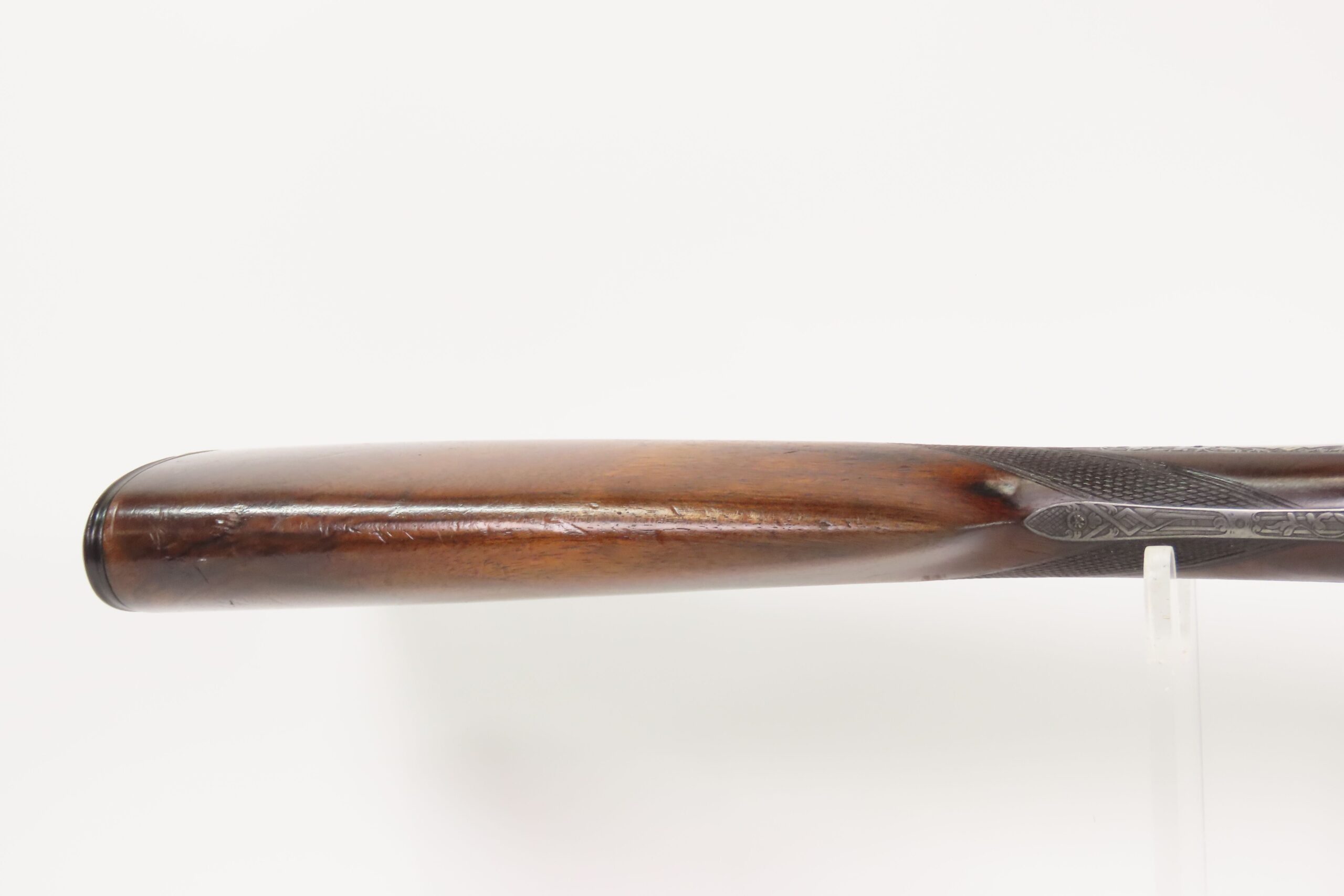 ENGRAVED & GOLD INLAID Antique German MORITZ Double Barrel SxS Shotgun ...