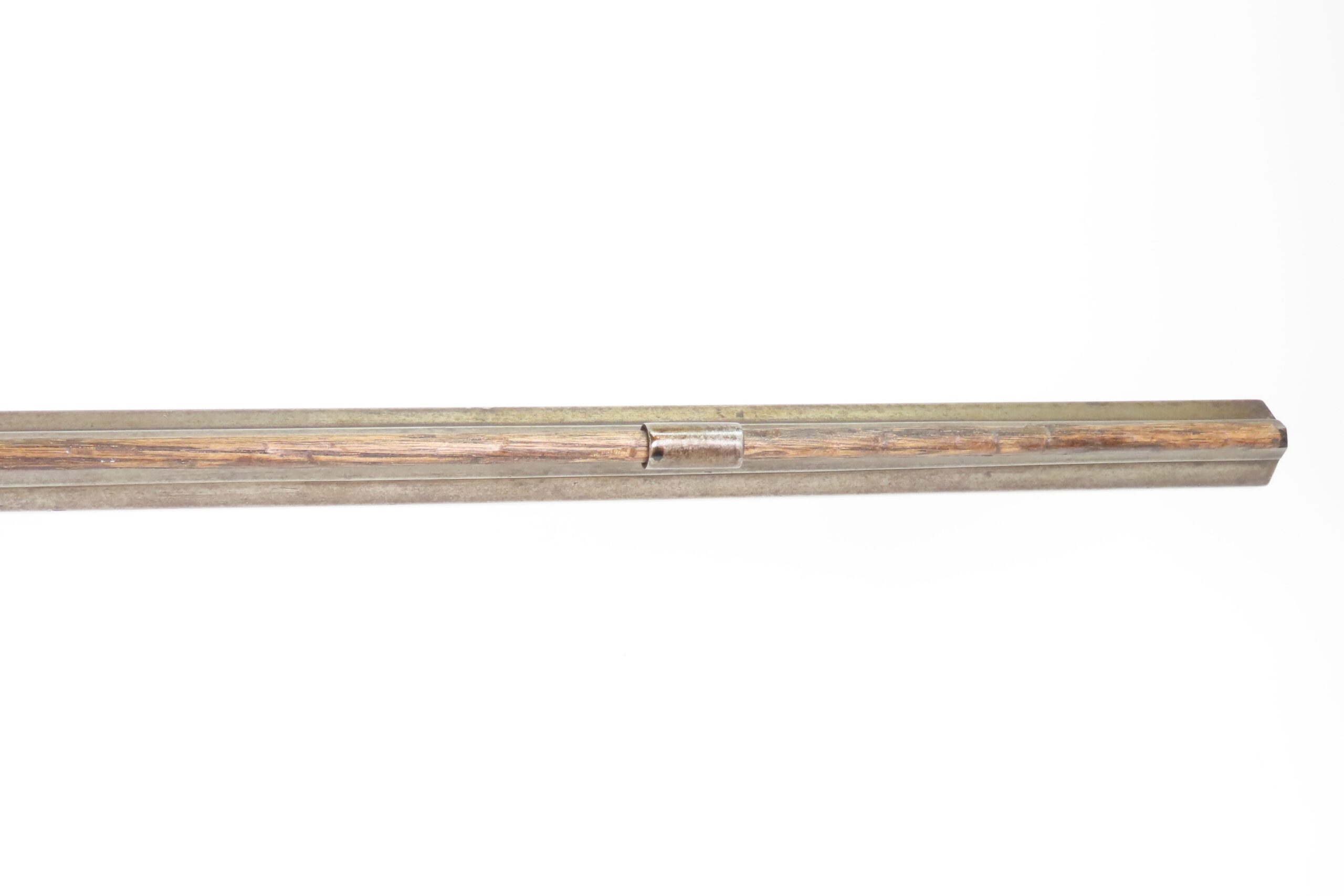 BRASS INLAY Antique AMERICAN Half Stock Percussion HOMESTEAD/HUNTING ...