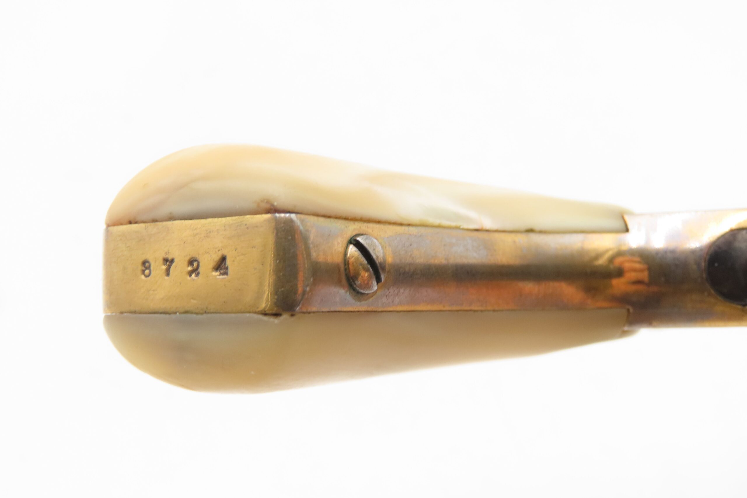 LETTERED/ENGRAVED Antique SMITH & WESSON Model of 1891 Revolver PEARL ...